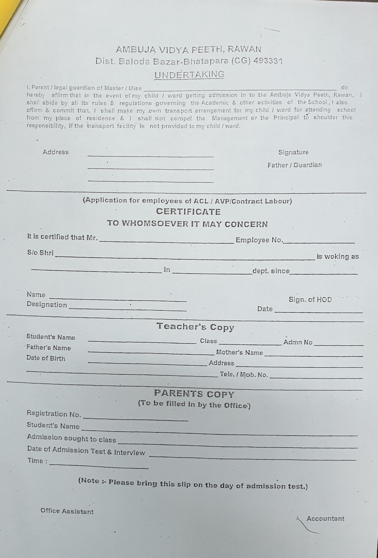 Docs | Ambuja Vidya Peeth, Rawan